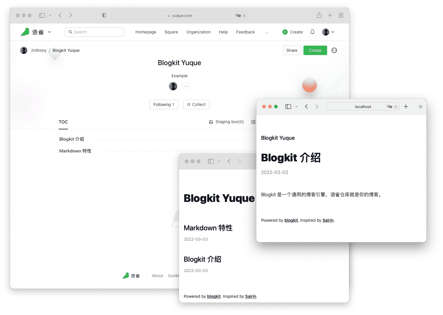 GitHub - 2nthony/blogkit-yuque-starter: blogkit yuque example
