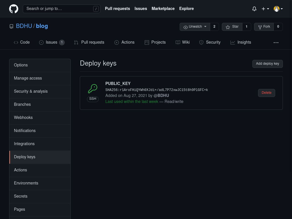 Deploy Hugo Site To GitHub Pages