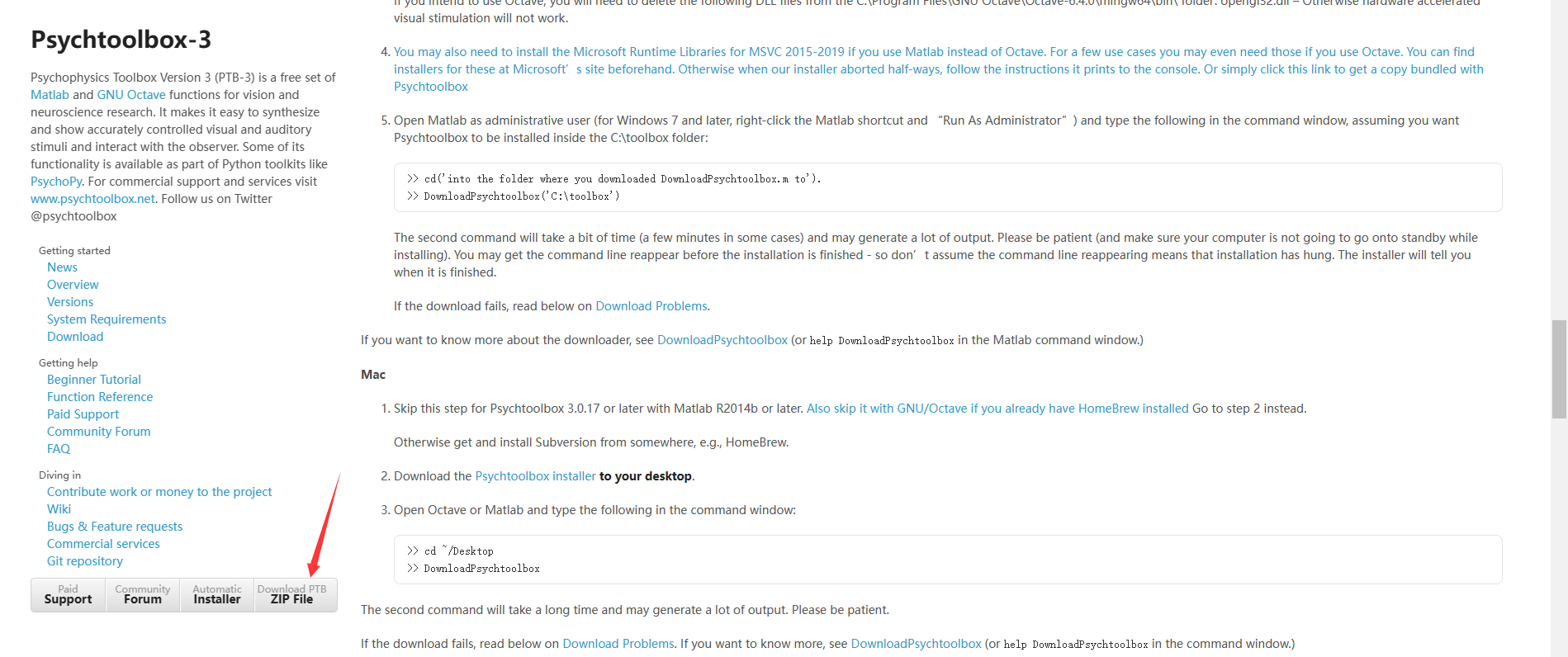SSVEP-BCI-OpenBCI/docs/Psychtoolbox安装.md at main · AI-Tianlong/SSVEP-BCI-OpenBCI · GitHub