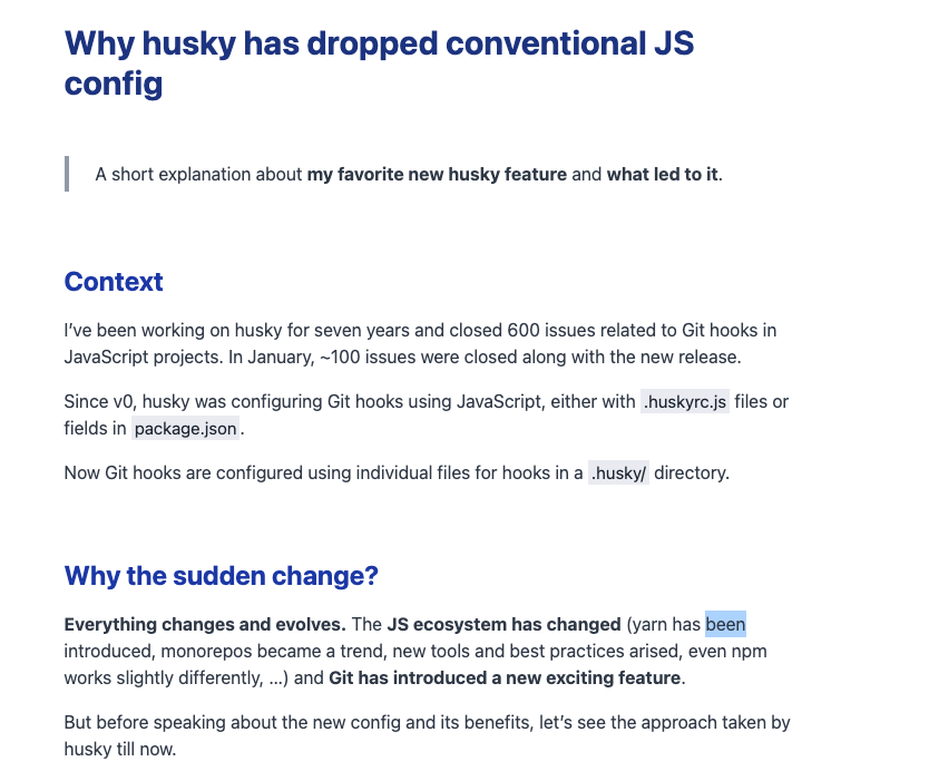 git - Why Husky abandoned the traditional JS configuration - 前端森林公众号 ...