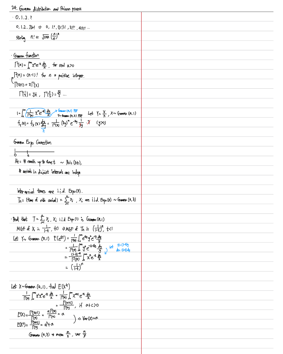 [Statistics 110] 24. Gamma distribution and Poisson process - All-In