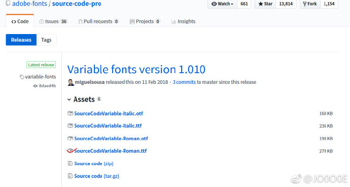 Adobe出品:程序员必备字体-SourceCodePro - Joe's Blog