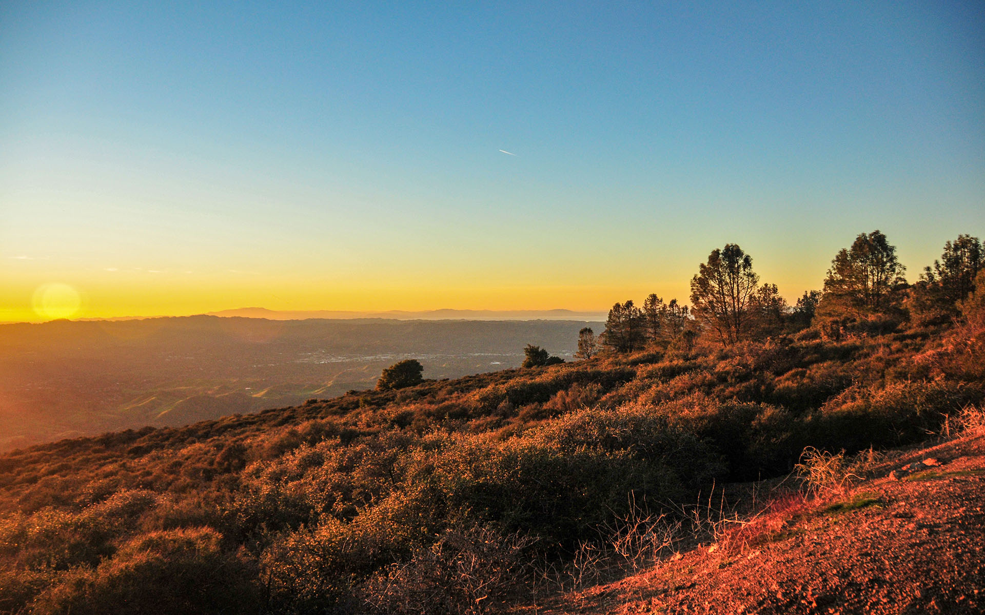 2019.01: Sunset, Juniper Campground, Mount Diablo State Park ...