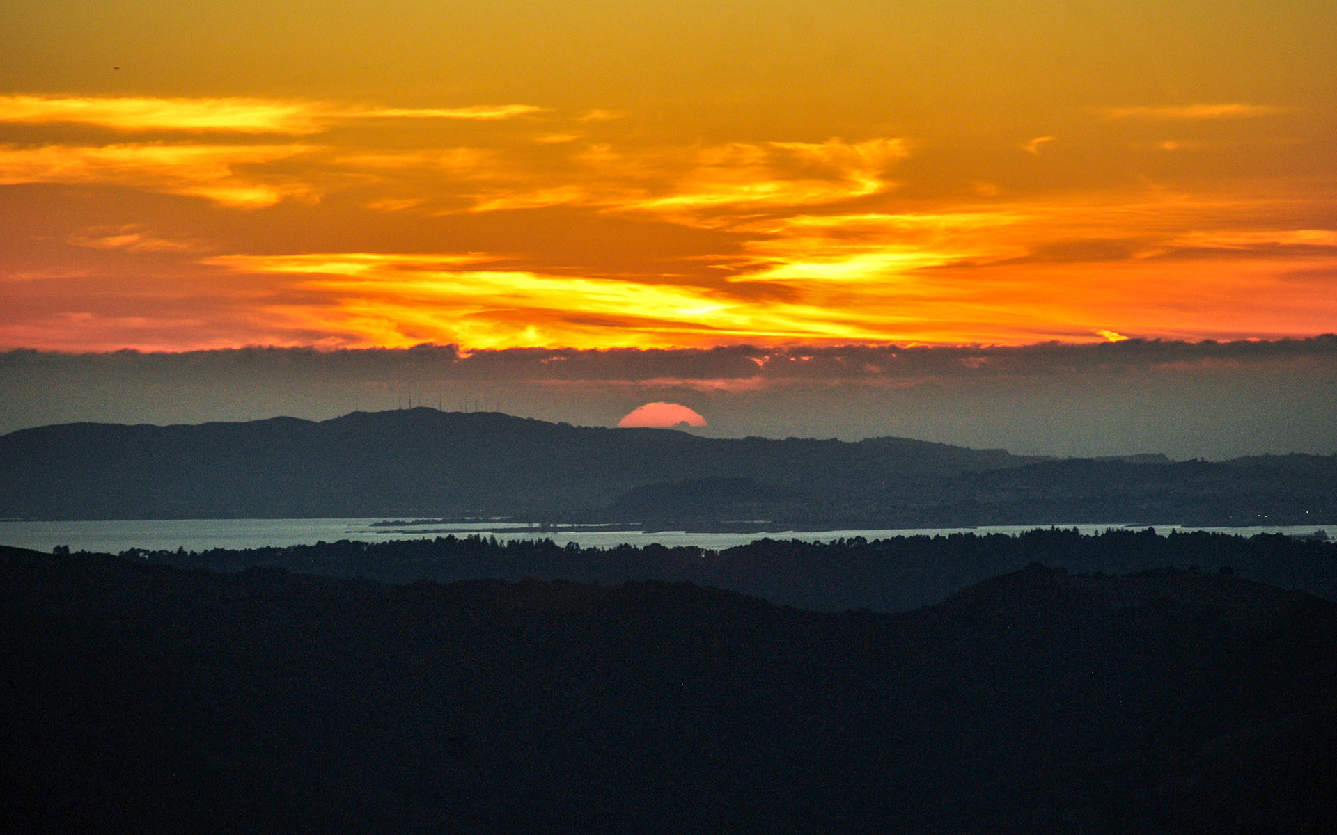 2019.01: Sunset, Juniper Campground, Mount Diablo State Park ...