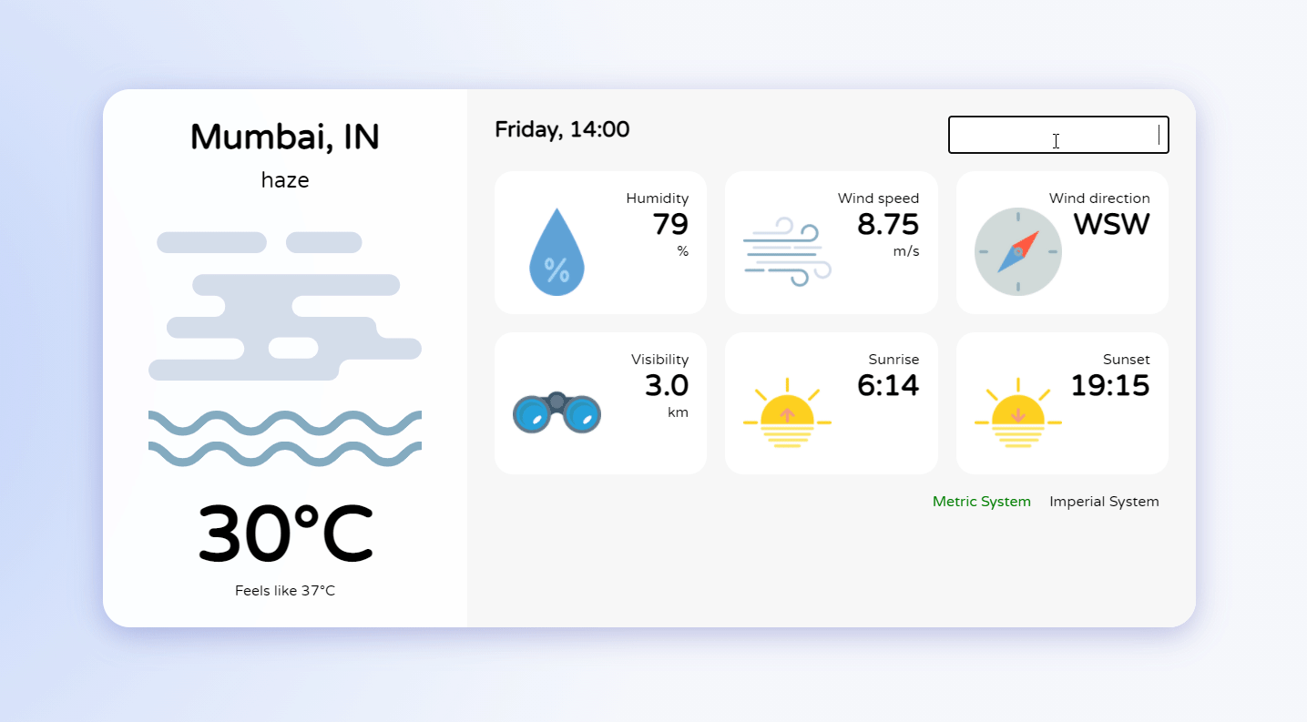 GitHub - Qikaile/weather-app: 检查地球上任何城市的当前天气