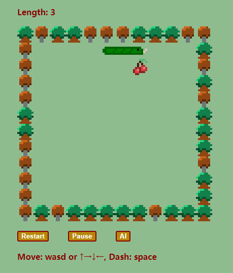 GitHub - SCi233/snake: a snake game write with vanilla javascript