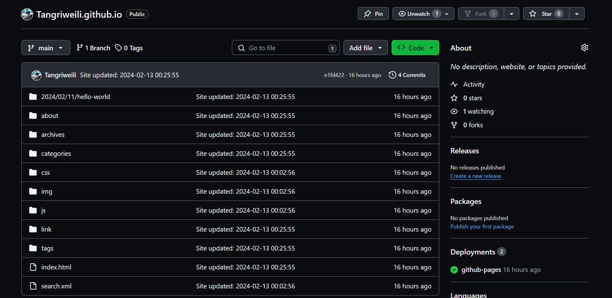 Hexo-Butterfly部署与使用 | Tangriweili