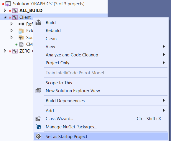 Graphics Building Guide - ucsd-cse125-sp22/cse125-sp22-group4 GitHub Wiki