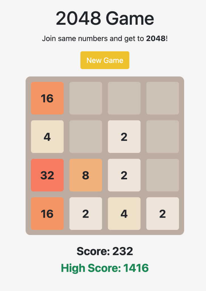 2048 Game - Online Tools, Games & Puzzles