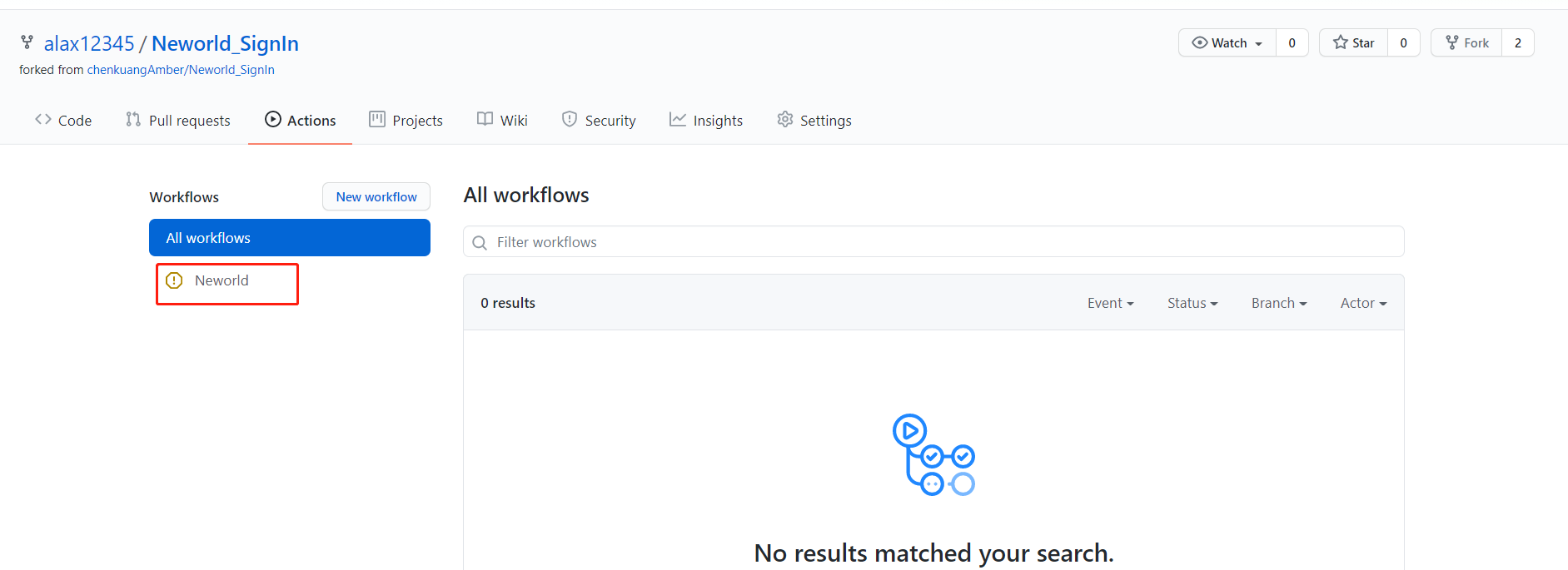 GitHub - chenkuangAmber/Neworld_SignIn: 自动签到新界工具