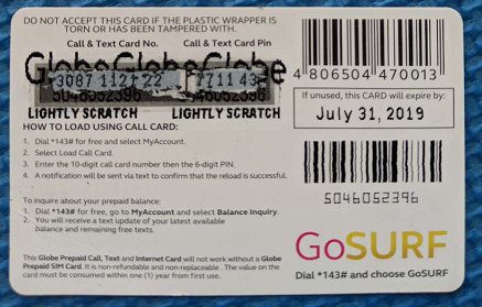 菲律宾Globe电话卡购买和使用教程 - 接码号