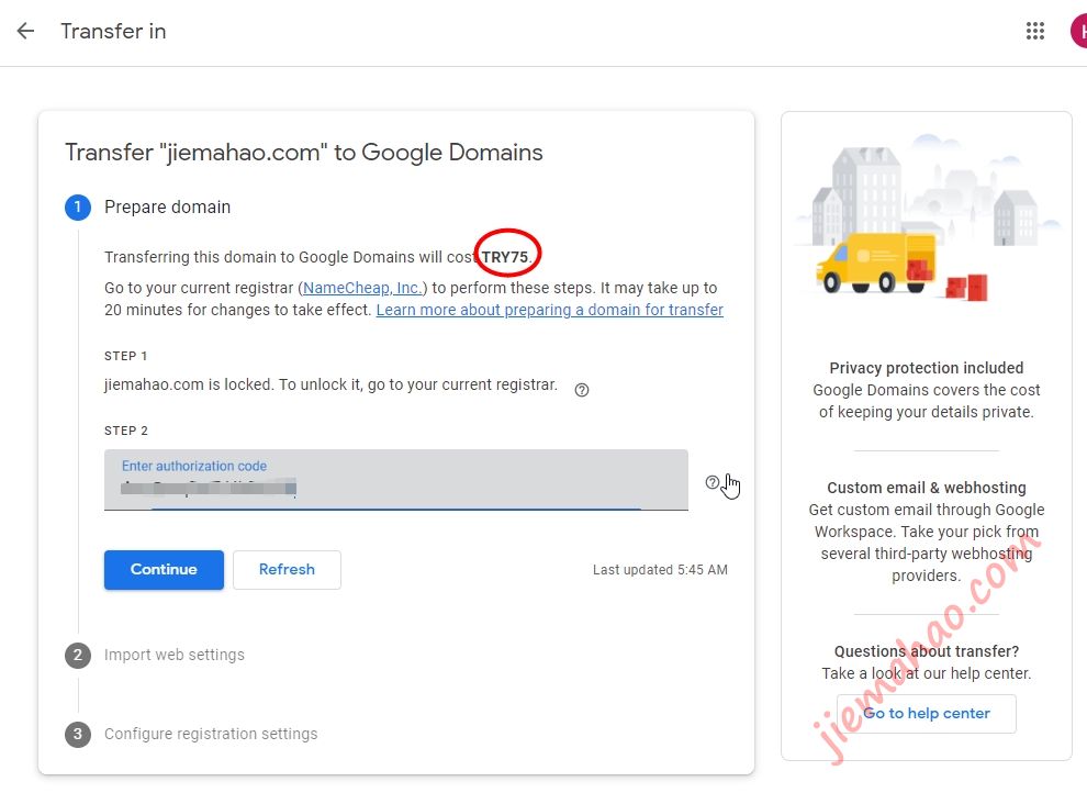 谷歌域名土耳其区注册和转入域名30元/年，含com,net等-接码号