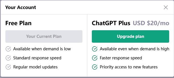 如何升级账号到ChatGPT Plus会员订阅? - 接码号