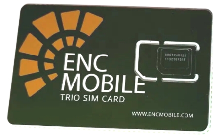 ENC Mobile迎客移动美国实体电话卡/月租3美金/中美一卡双号 - 接码号