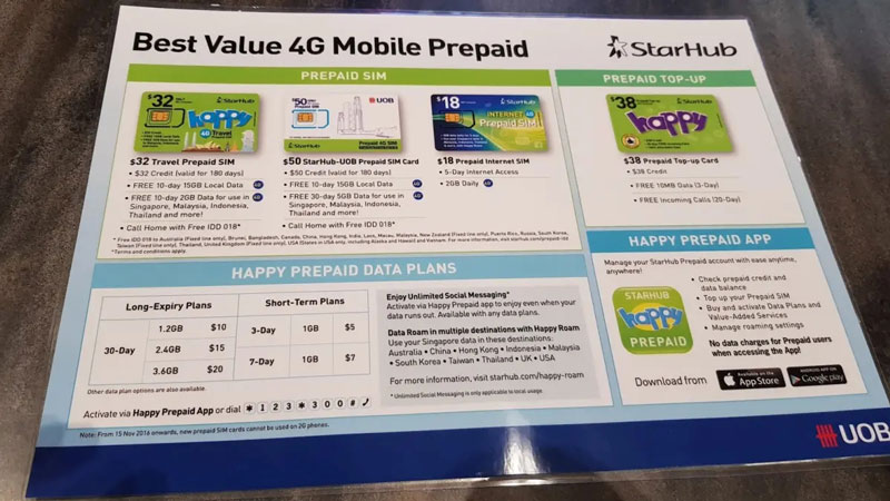 新加坡Singtel和StarHub电话卡在中国漫游使用对比 - 接码号