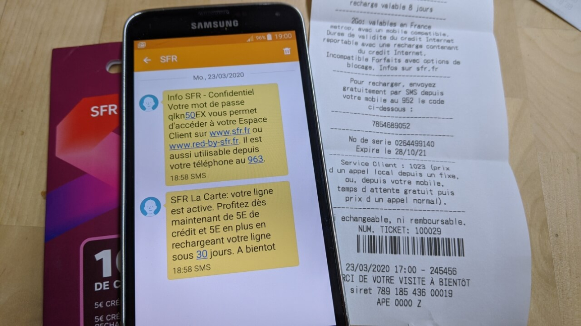 法国SFR电话卡在中国漫游使用介绍，获取法国电话号码的途径 - 接码号
