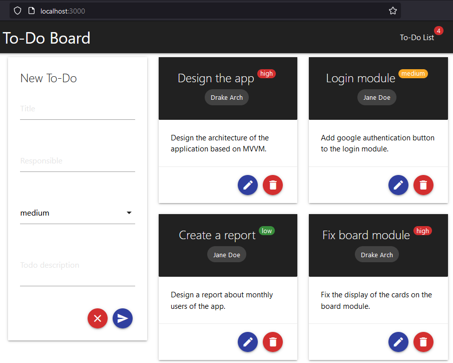 GitHub - drakearch/to-do-board: To-do board with MERN stack (MongoDB ...