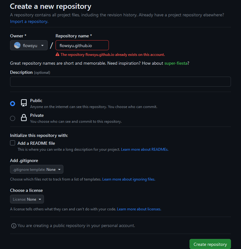 Typora+PicGo+Hexo+Github搭建个人博客流水线 | flowsyu's blog