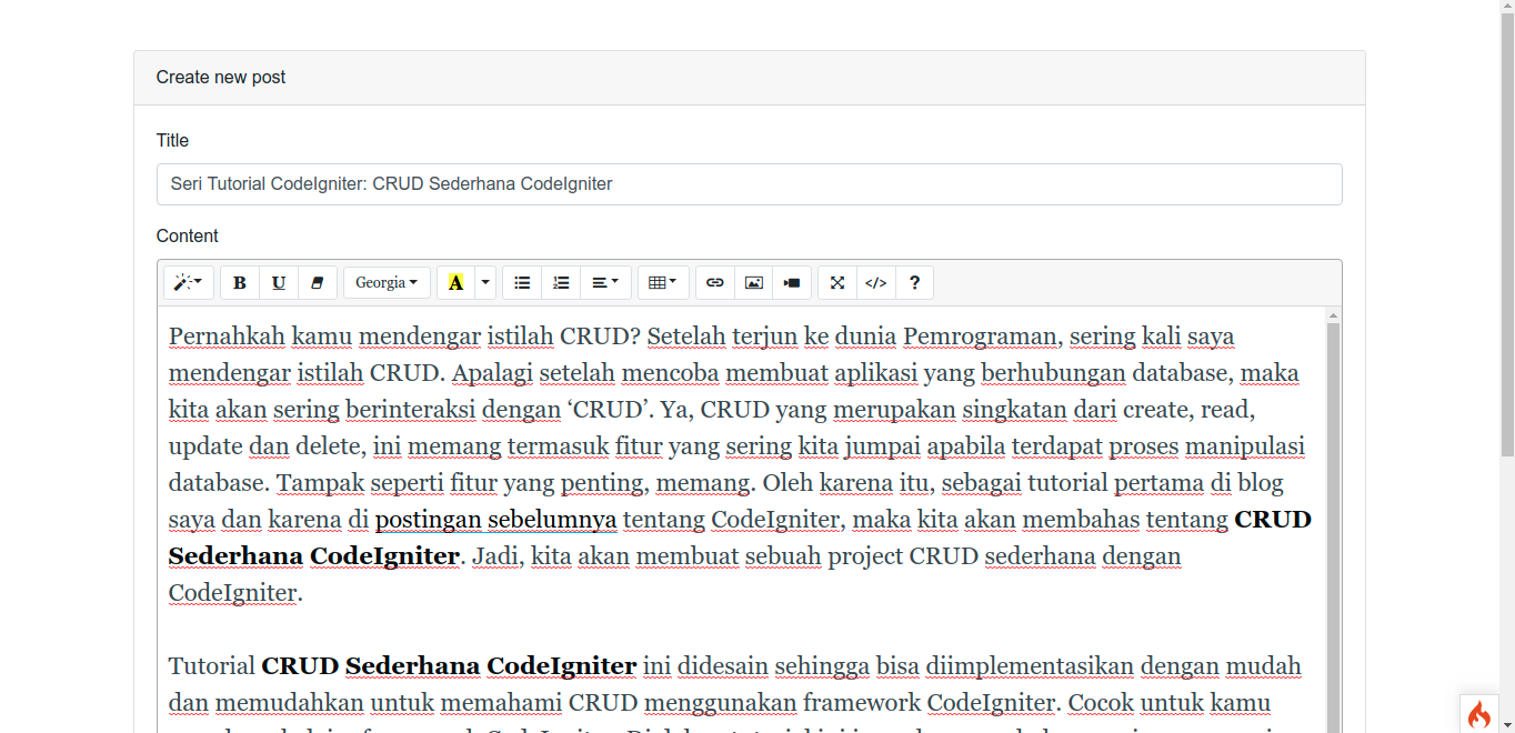 Seri Tutorial CodeIgniter 4: CRUD CodeIgniter 4 | qadrLabs