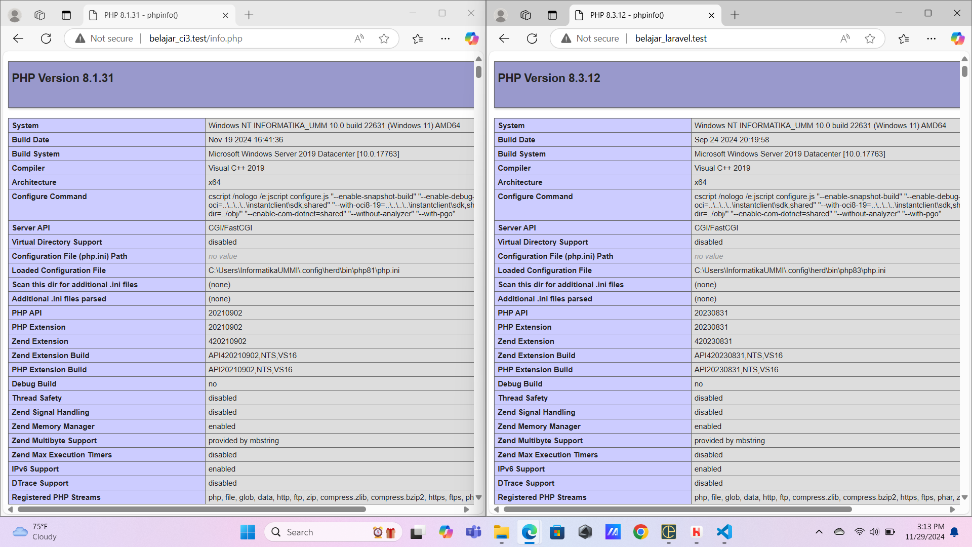 Running Multiple Php Versions Simultaneously On Windows
