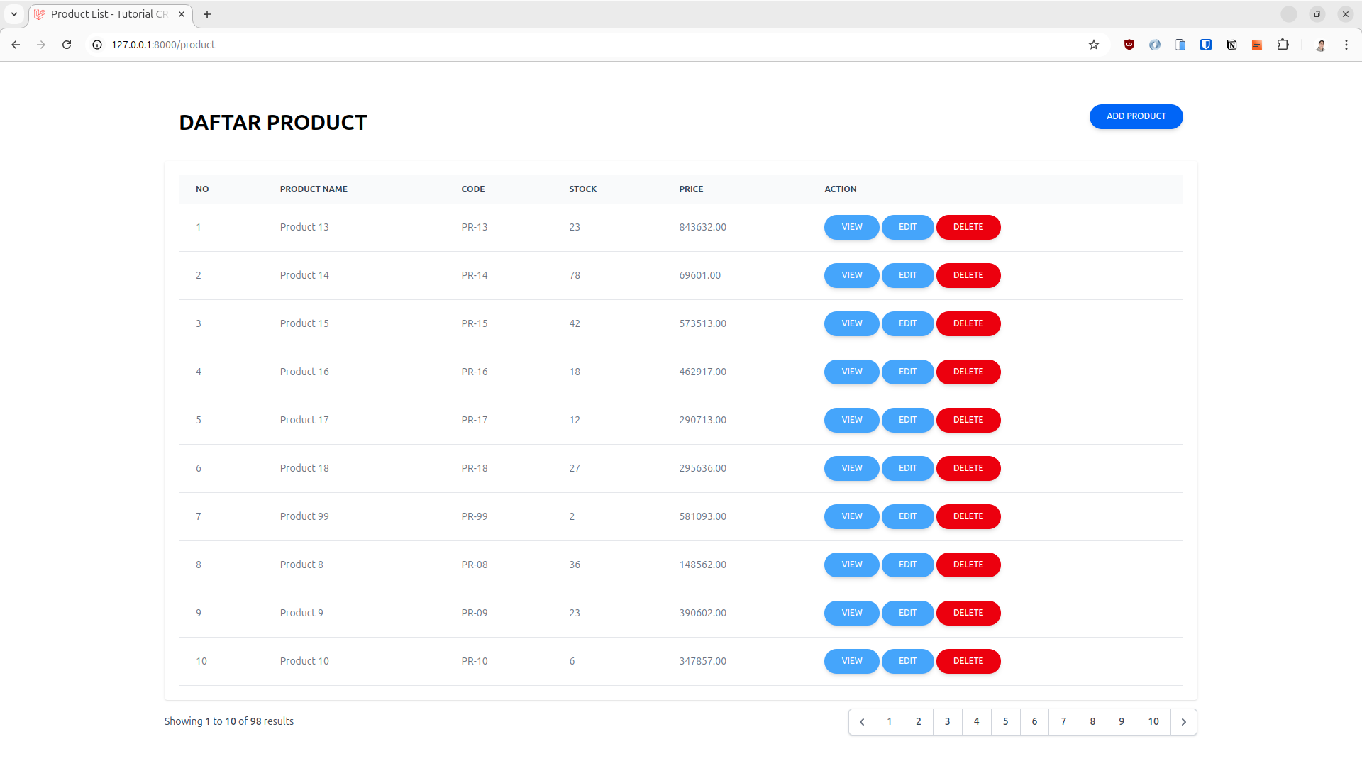 Tutorial CRUD Laravel 12 Untuk Pemula