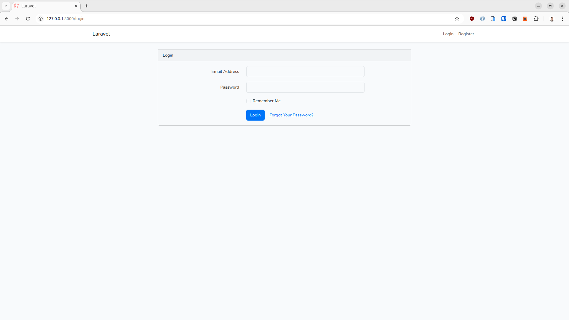 Install Starter Kit Alternatif Dengan Blade dan Bootstrap di laravel 12