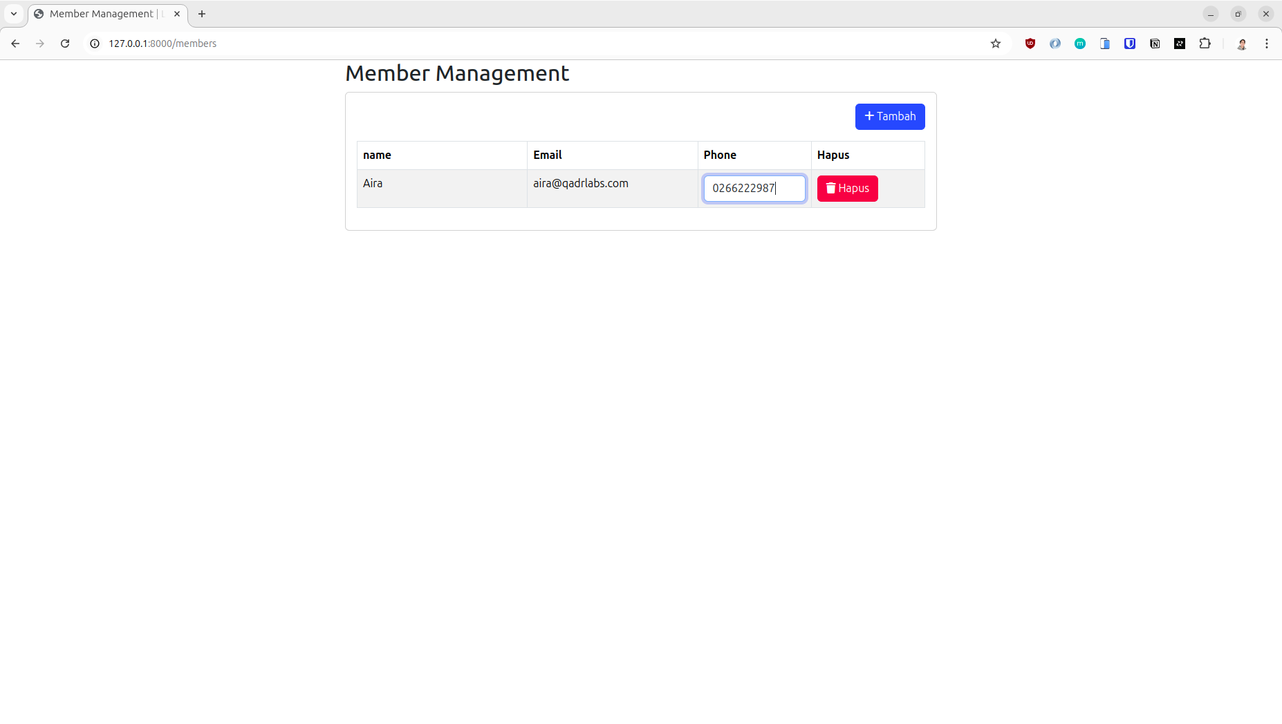 Tutorial Laravel: Membuat Fitur Live CRUD menggunakan Ajax | qadrLabs Tutorial Laravel: Membuat Fitur Live CRUD menggunakan Ajax | qadrLabs