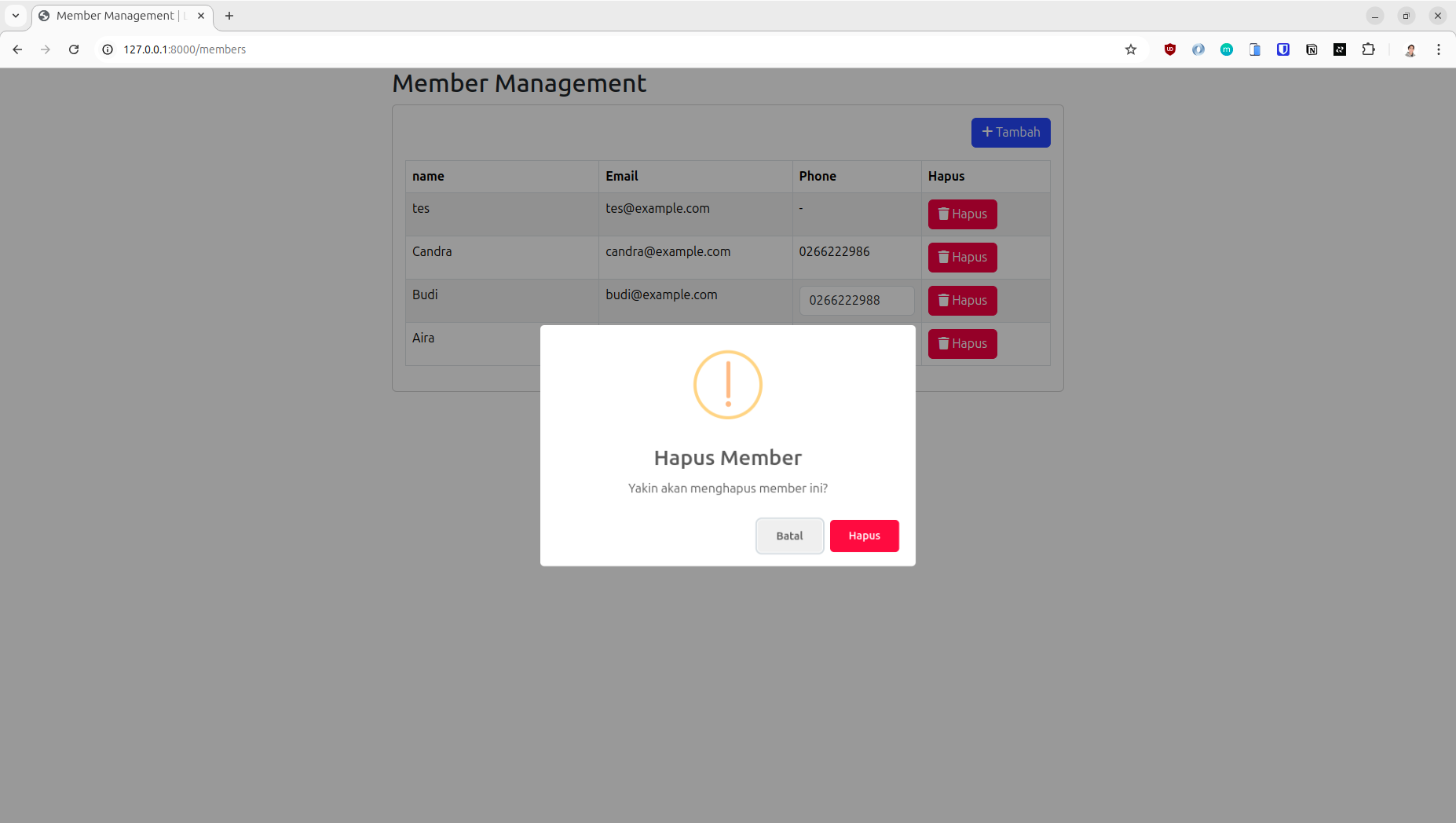 Tutorial Laravel: Membuat Fitur Live CRUD menggunakan Ajax | qadrLabs Tutorial Laravel: Membuat Fitur Live CRUD menggunakan Ajax | qadrLabs