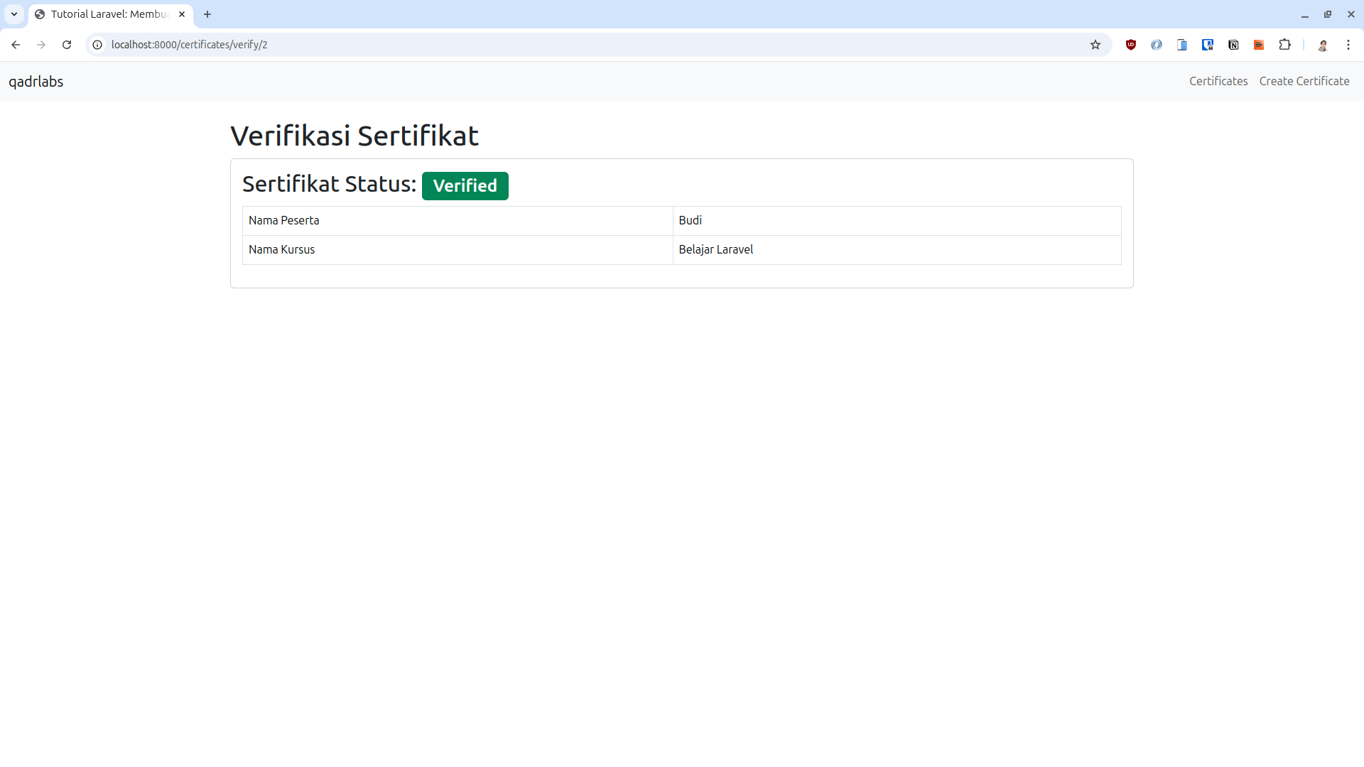 Tutorial Laravel: Membuat Fitur Generate dan Verifikasi QR Code