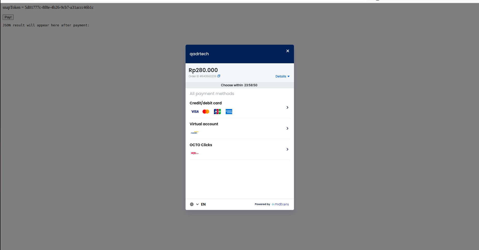 Membangun Aplikasi Payment Sederhana menggunakan PHP dan Midtrans