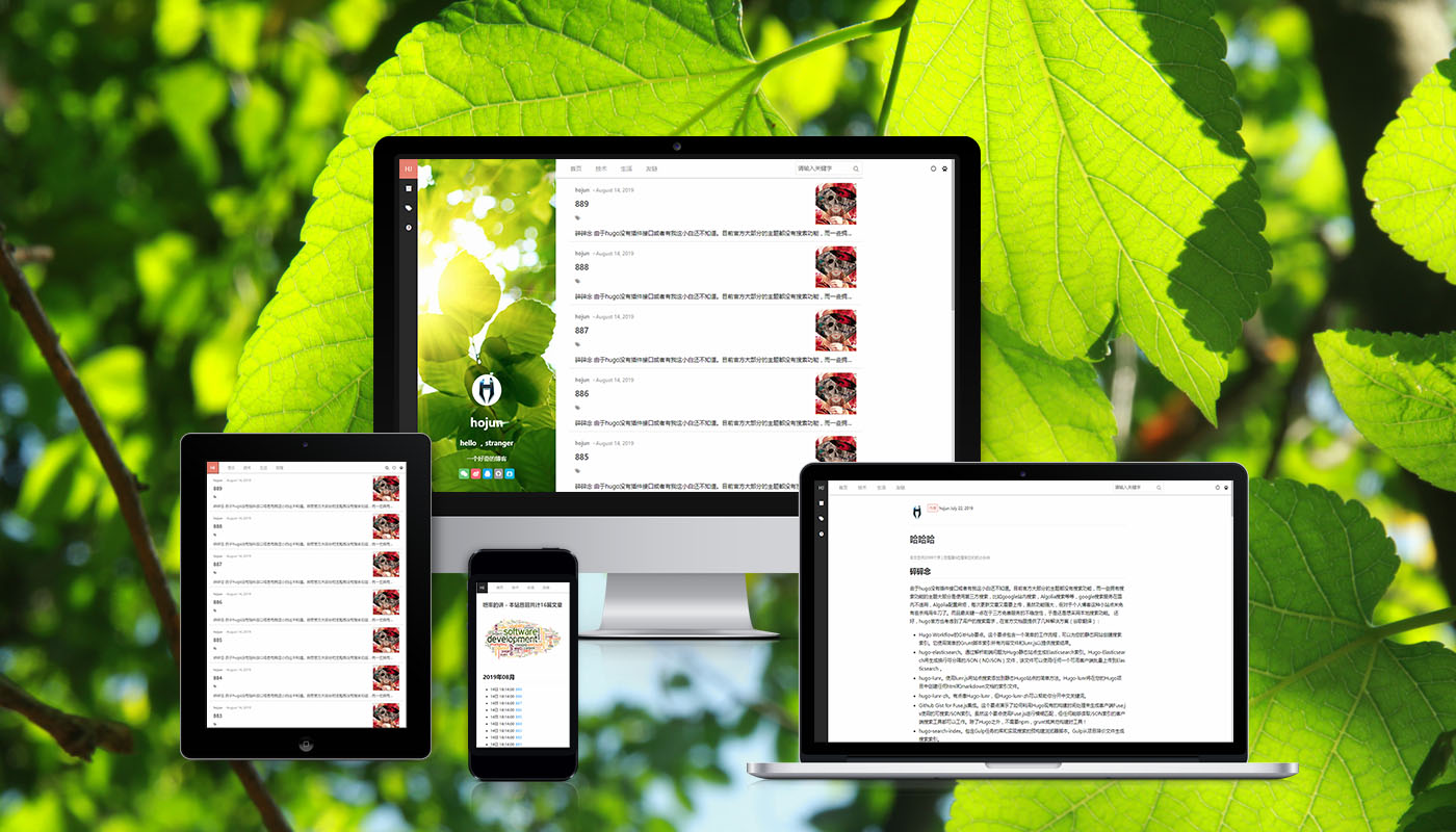 GitHub - honjun/hugo-theme-jsimple