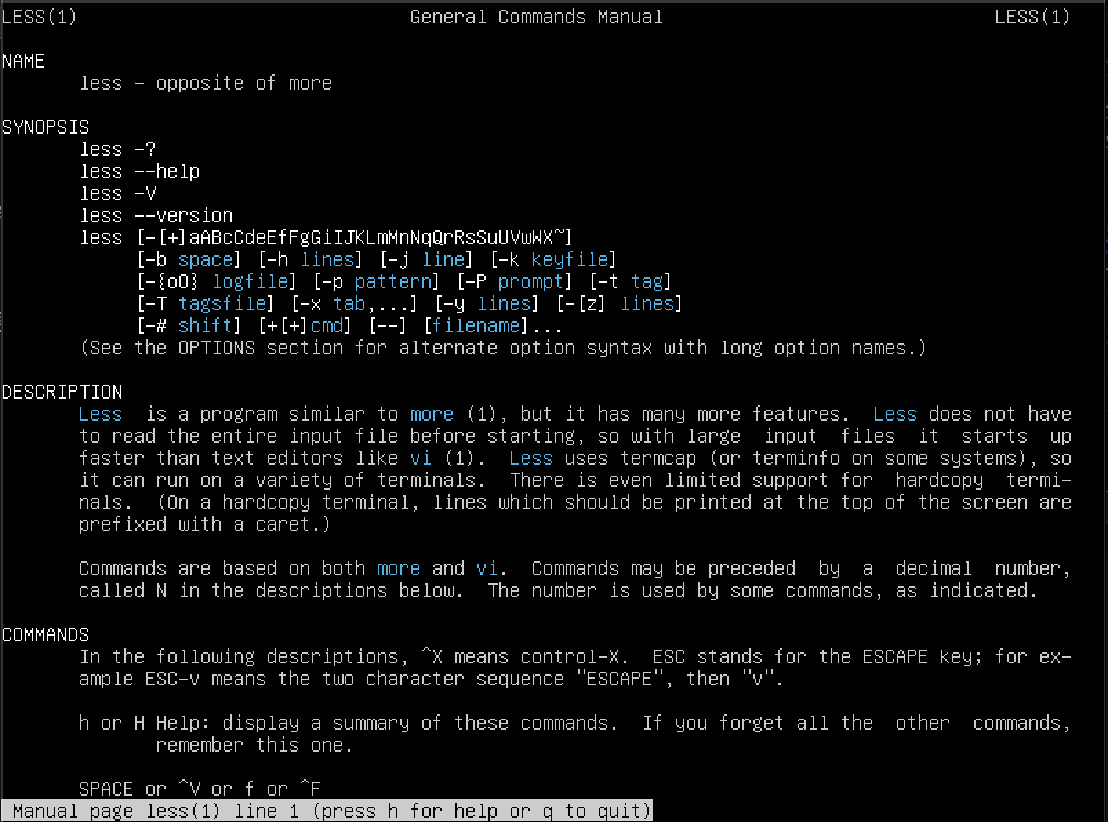 Linux Command Less Omniscient Plenary Meeting Logger SegmentFault 