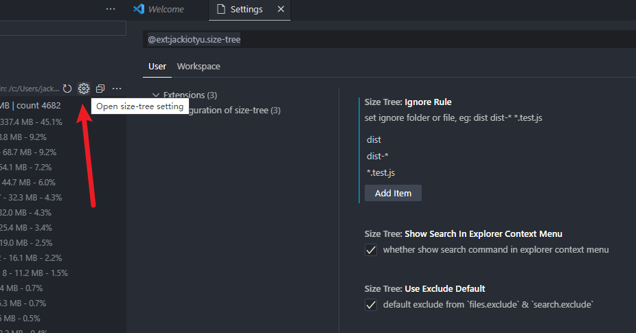 Size Tree - Visual Studio Marketplace