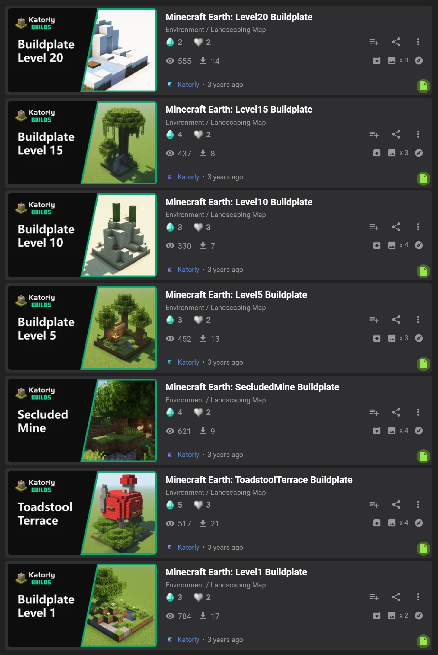 GitHub - katorly/Minecraft-Earth-Buildplate: Recreations of Minecraft ...