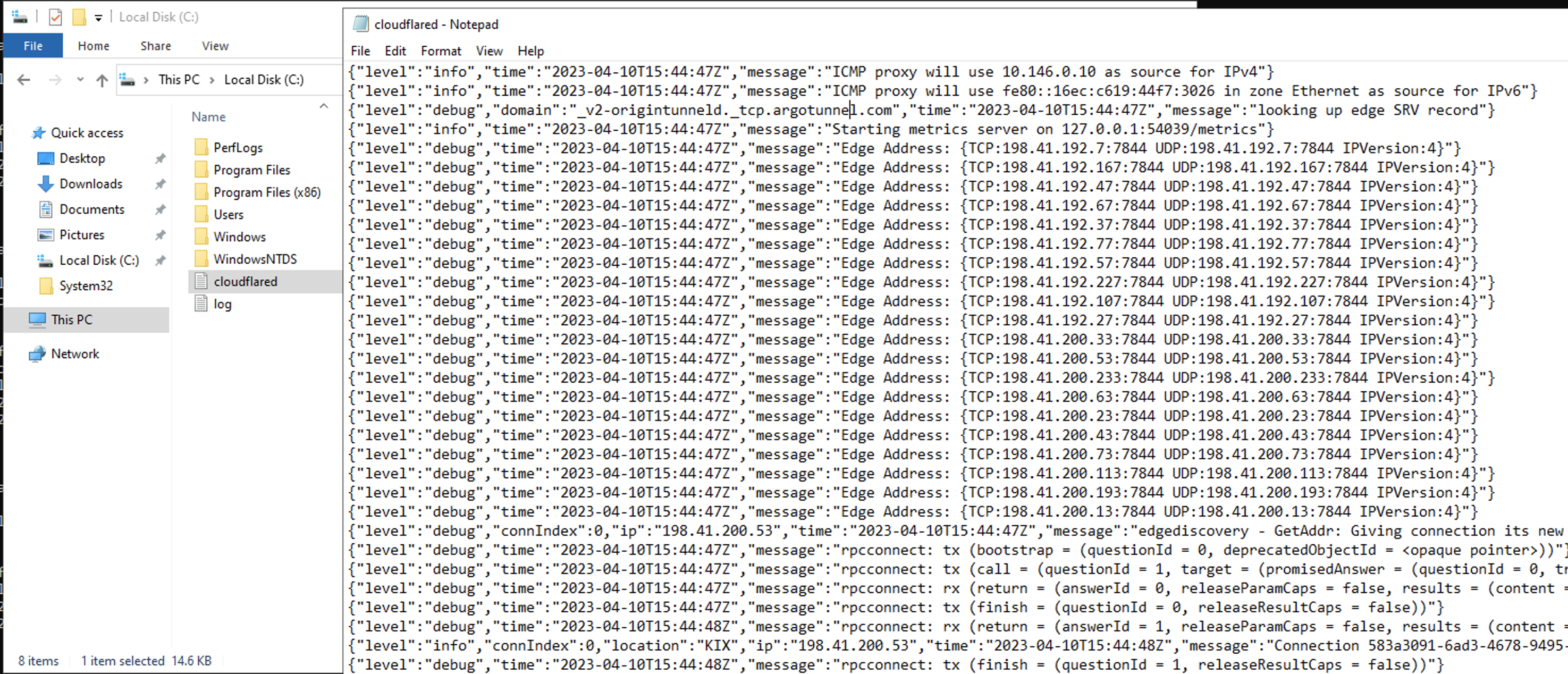 Windows における Cloudflared トラブルシューティング #WindowsServer - Qiita
