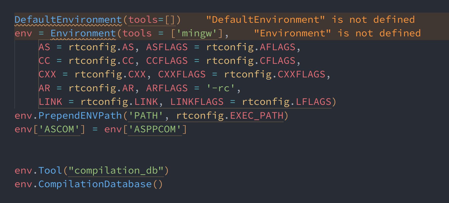 为 Rt Thread 生成 Compile Commands Json Leesum