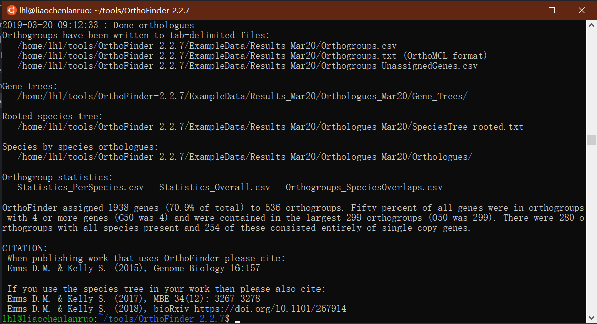 OrthoFinder2—同源蛋白家族聚类 | 了尘兰若的小坑
