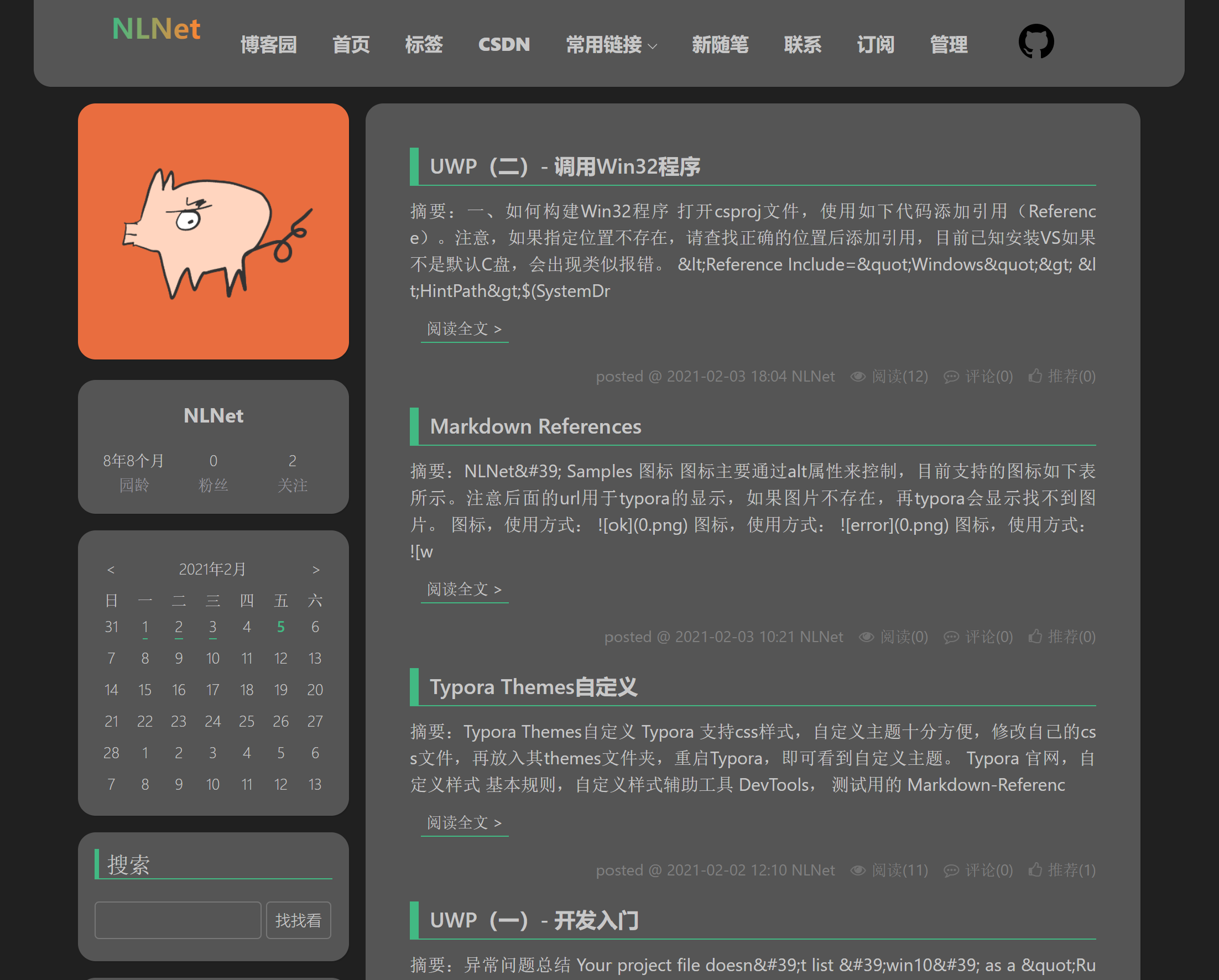 GitHub - liwuqingxin/NLNet-Themes: Themes for cnblogs and typora.