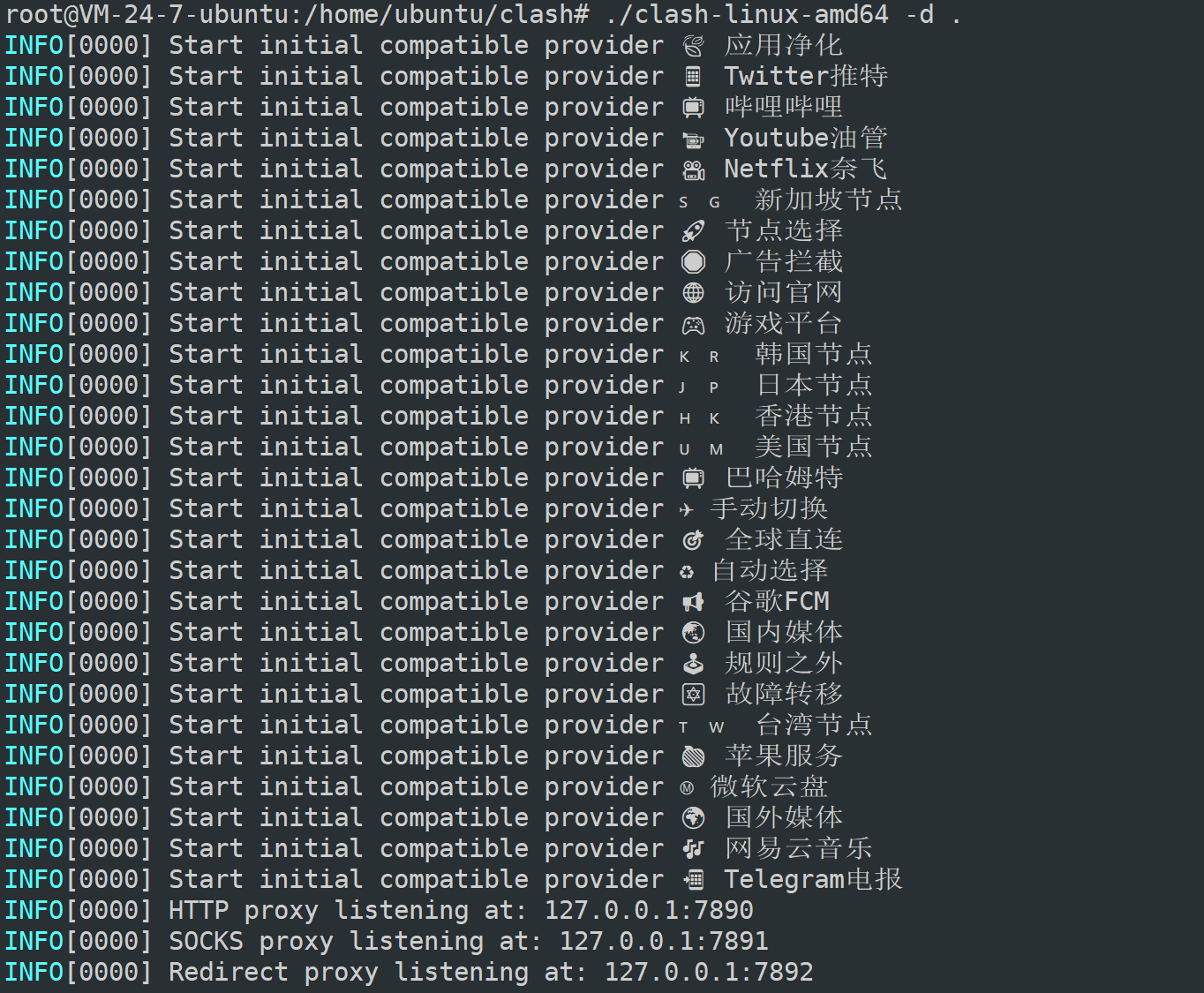 在腾讯云上配置clash代理访问Github | Lucky Future的小栈