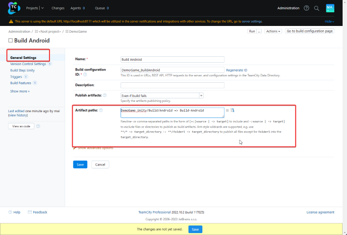 Unity 游戏自动化打包教程【TeamCity】