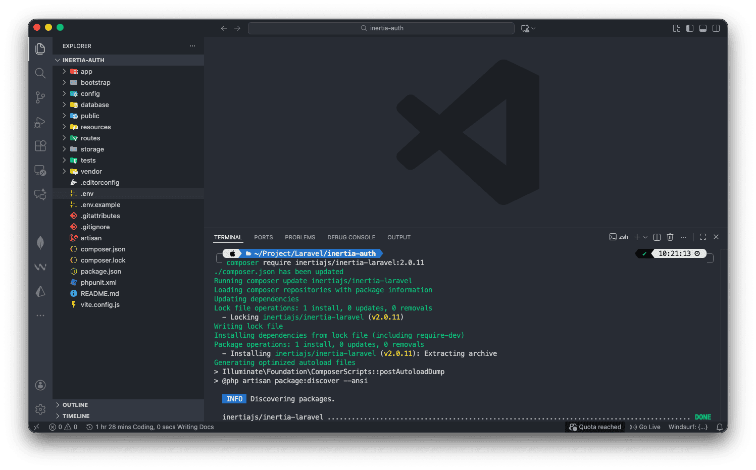 Tutorial Inertia.js Authentication #2 : Installasi dan Konfigurasi Inertia.js "server-side ...