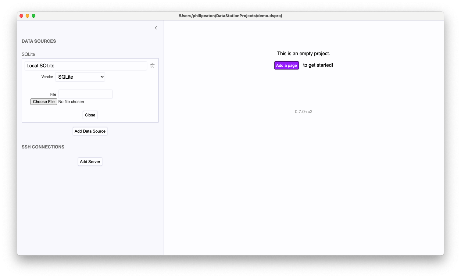 Querying SQLite With DataStation DataStation