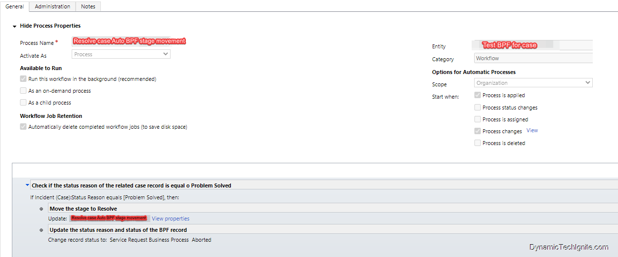 Tip - How to move stages of BPF using workflow - DTI Tech