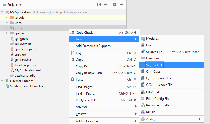 鸿蒙OS应用开发之——将SVG文件转换为XML文件 | PGzxc