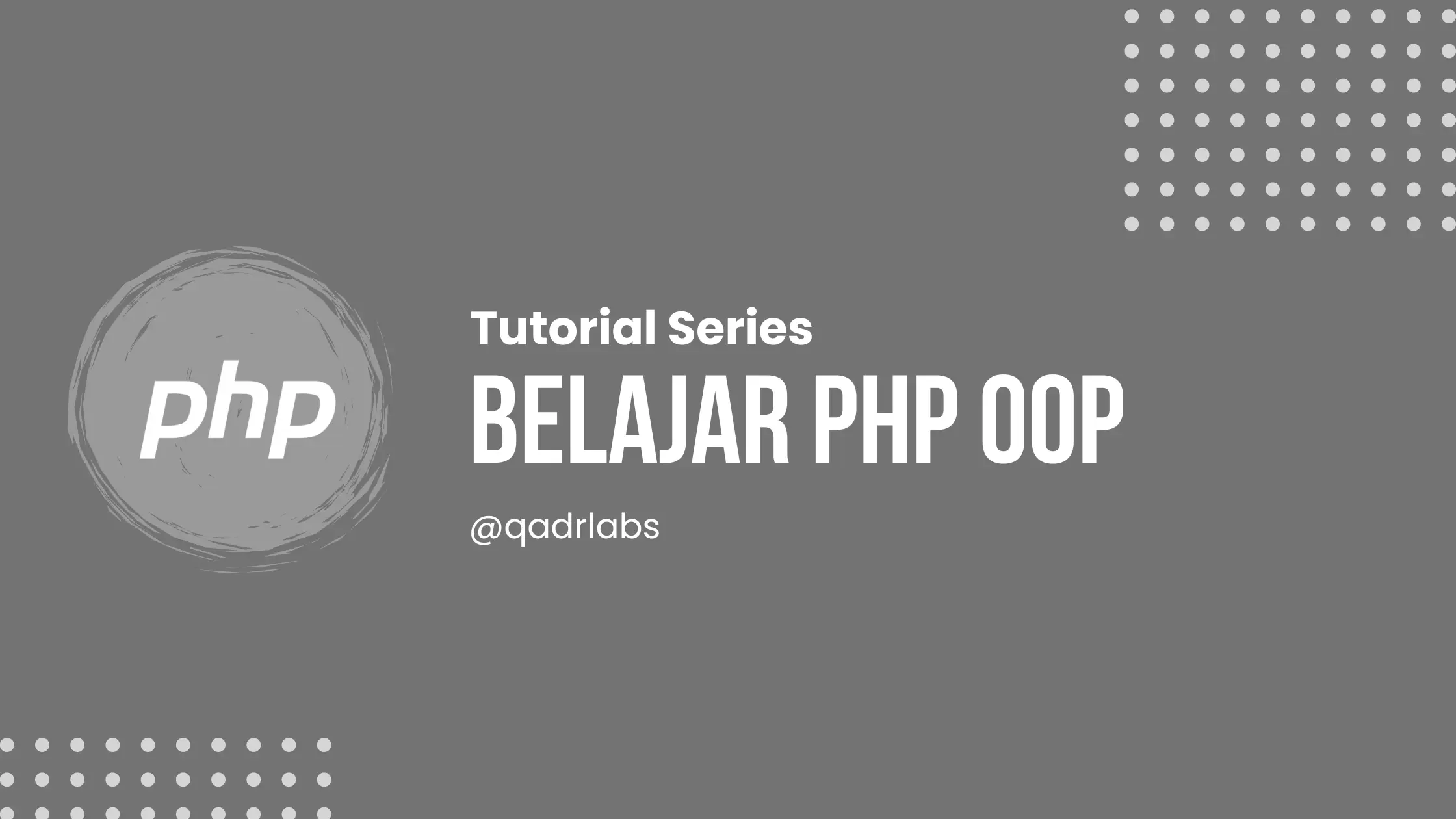 Belajar PHP OOP Belajar PHP OOP
