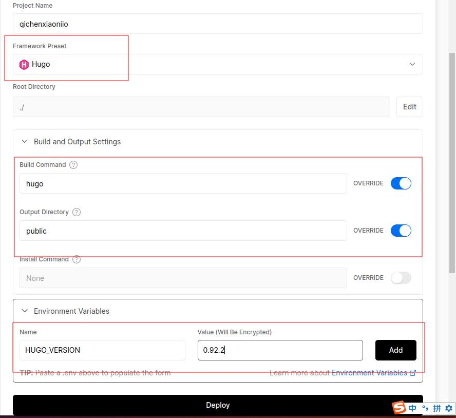 从零开始搭建个人博客之hugo部署Vercel | 小陈的博客