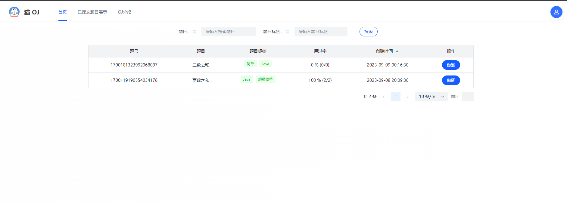 GitHub - spidu-lee/oj-backend: 在线刷题系统