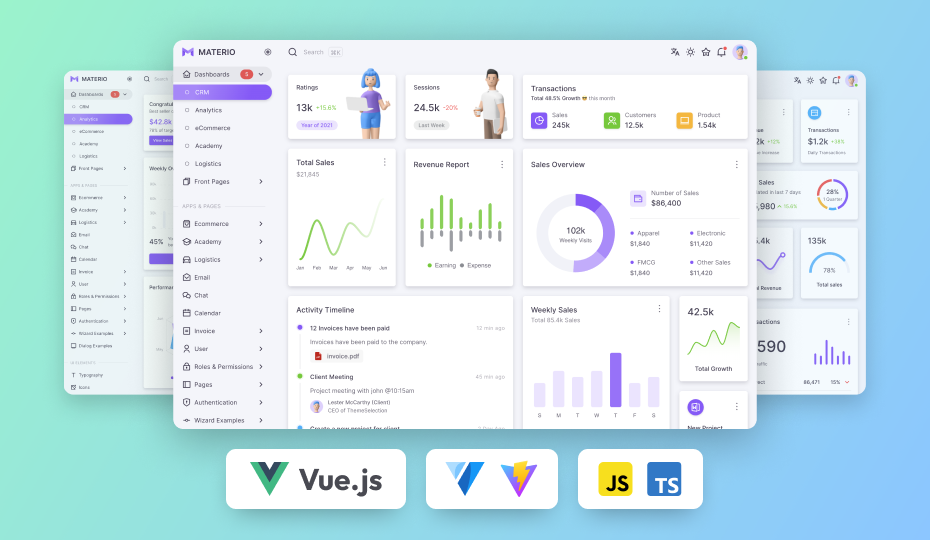 Expertly Crafted Admin Templates & UI Kits - PixInvent