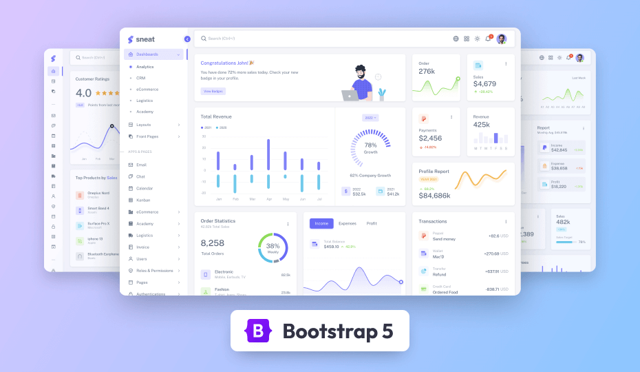 Expertly Crafted Admin Templates & UI Kits - PixInvent